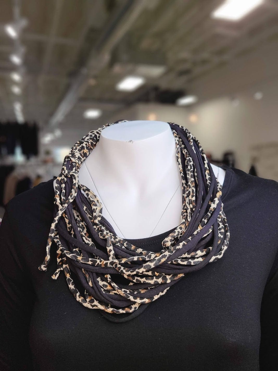 BRAIDED SHREDDED SCARF – Love Marlow