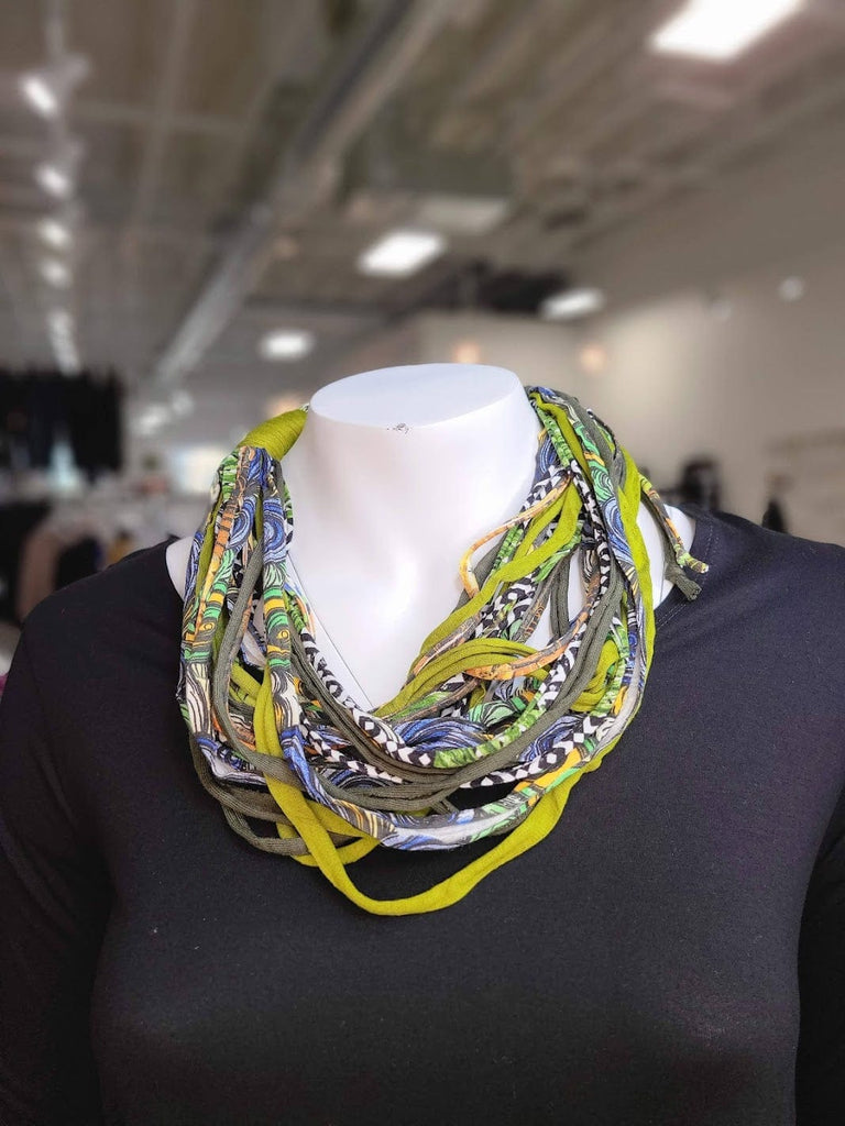 BRAIDED SHREDDED SCARF – Love Marlow