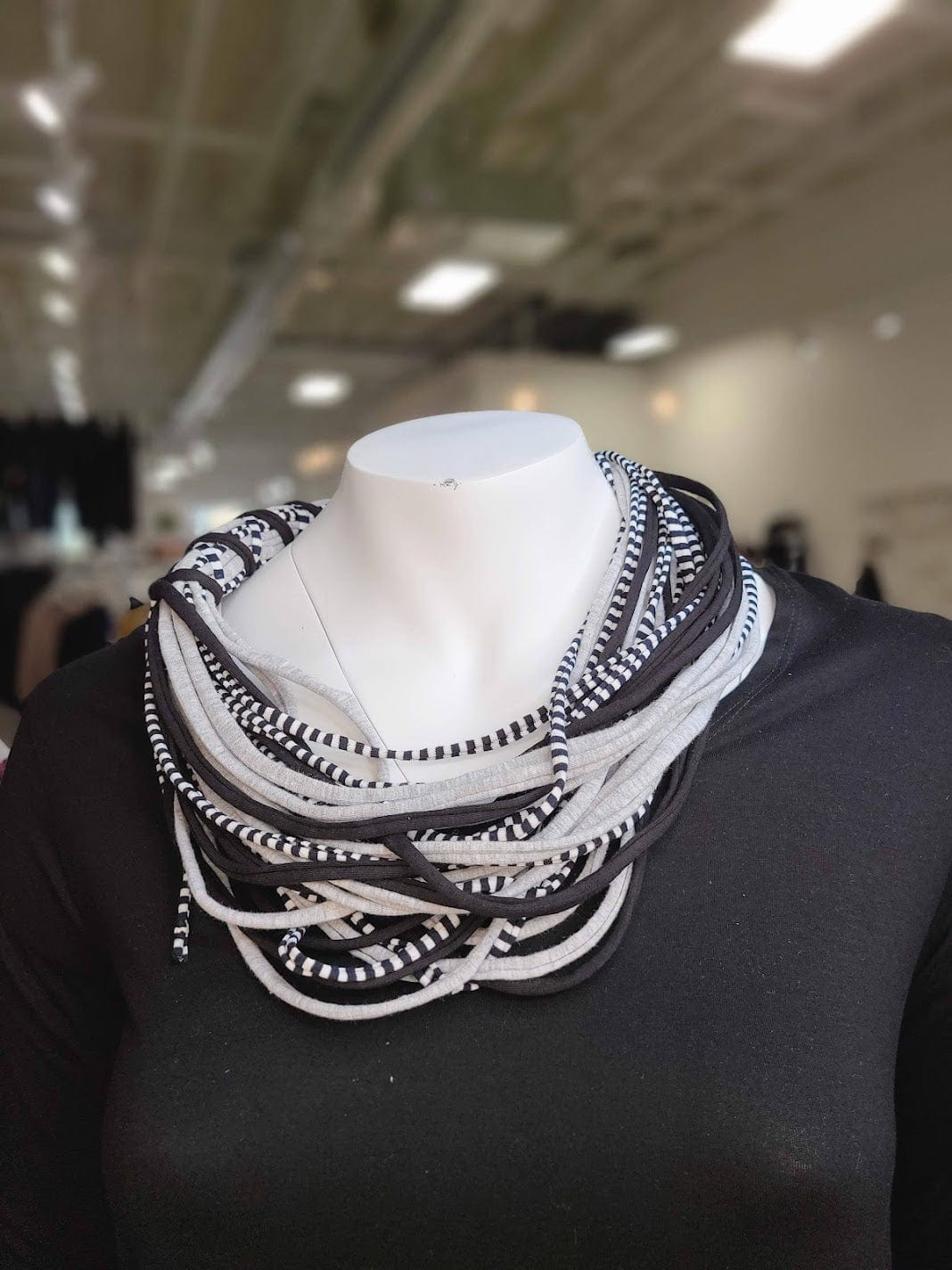 BRAIDED SHREDDED SCARF – Love Marlow