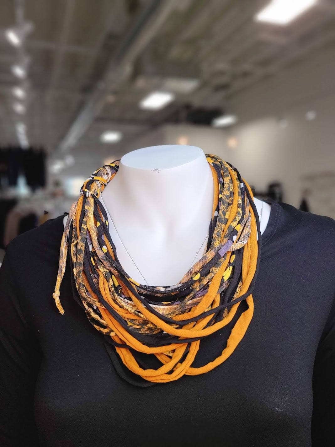 BRAIDED SHREDDED SCARF – Love Marlow