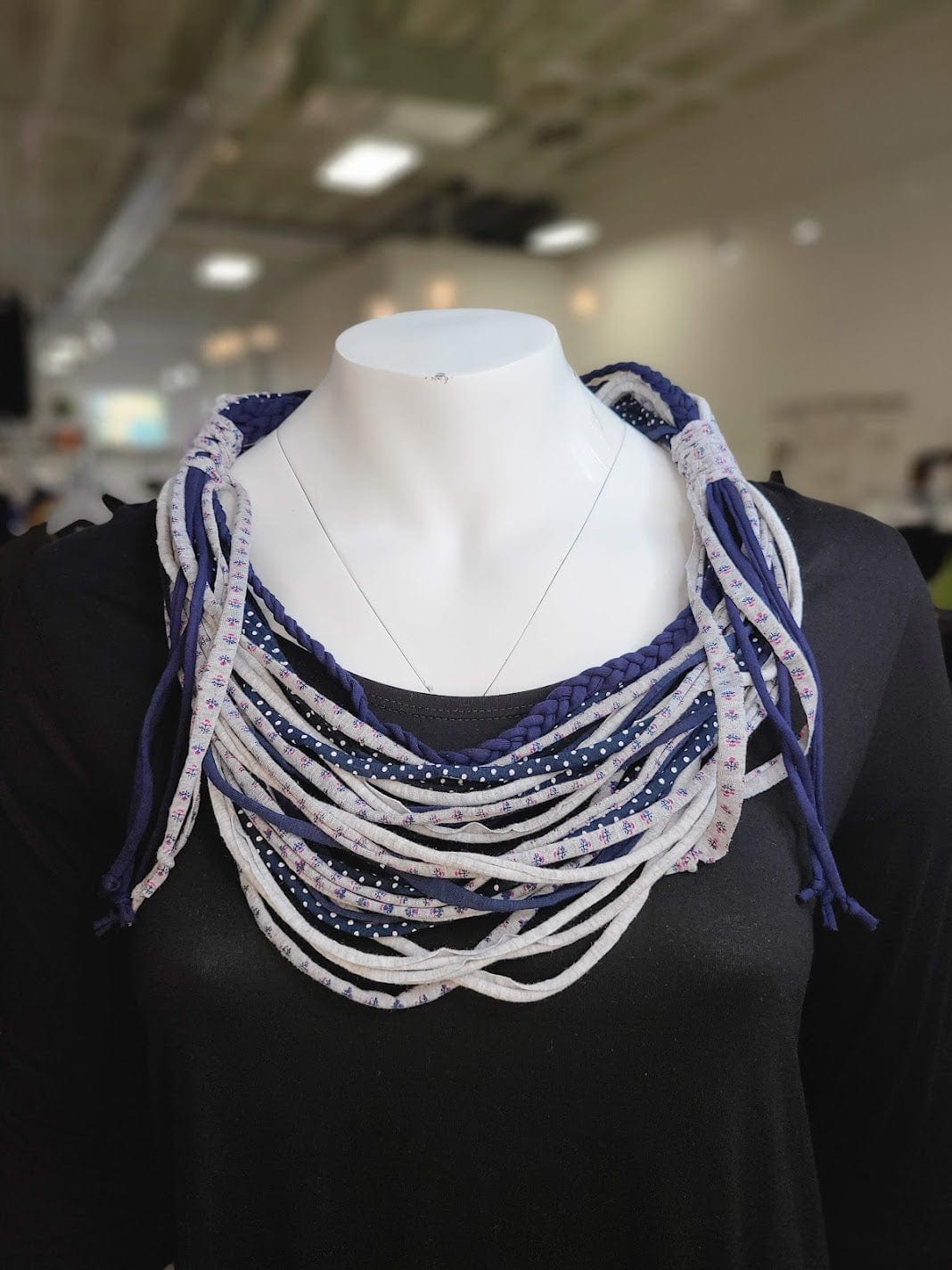 MULTI BRAIDED SHREDDED SCARF – Love Marlow