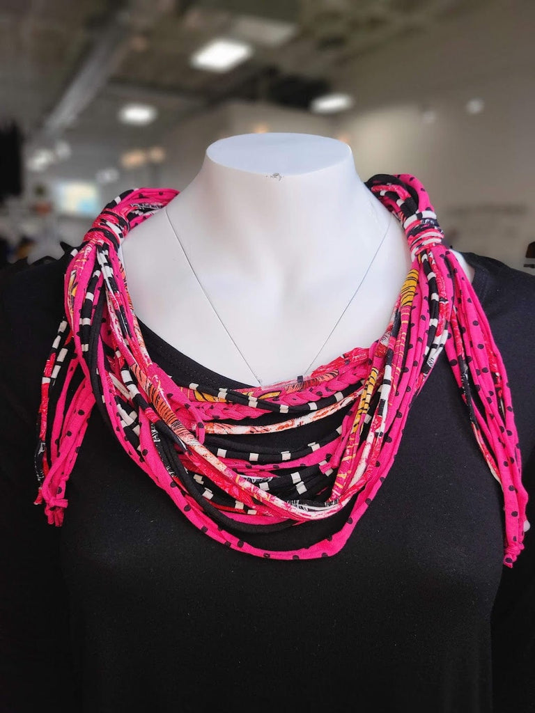 MULTI BRAIDED SHREDDED SCARF – Love Marlow