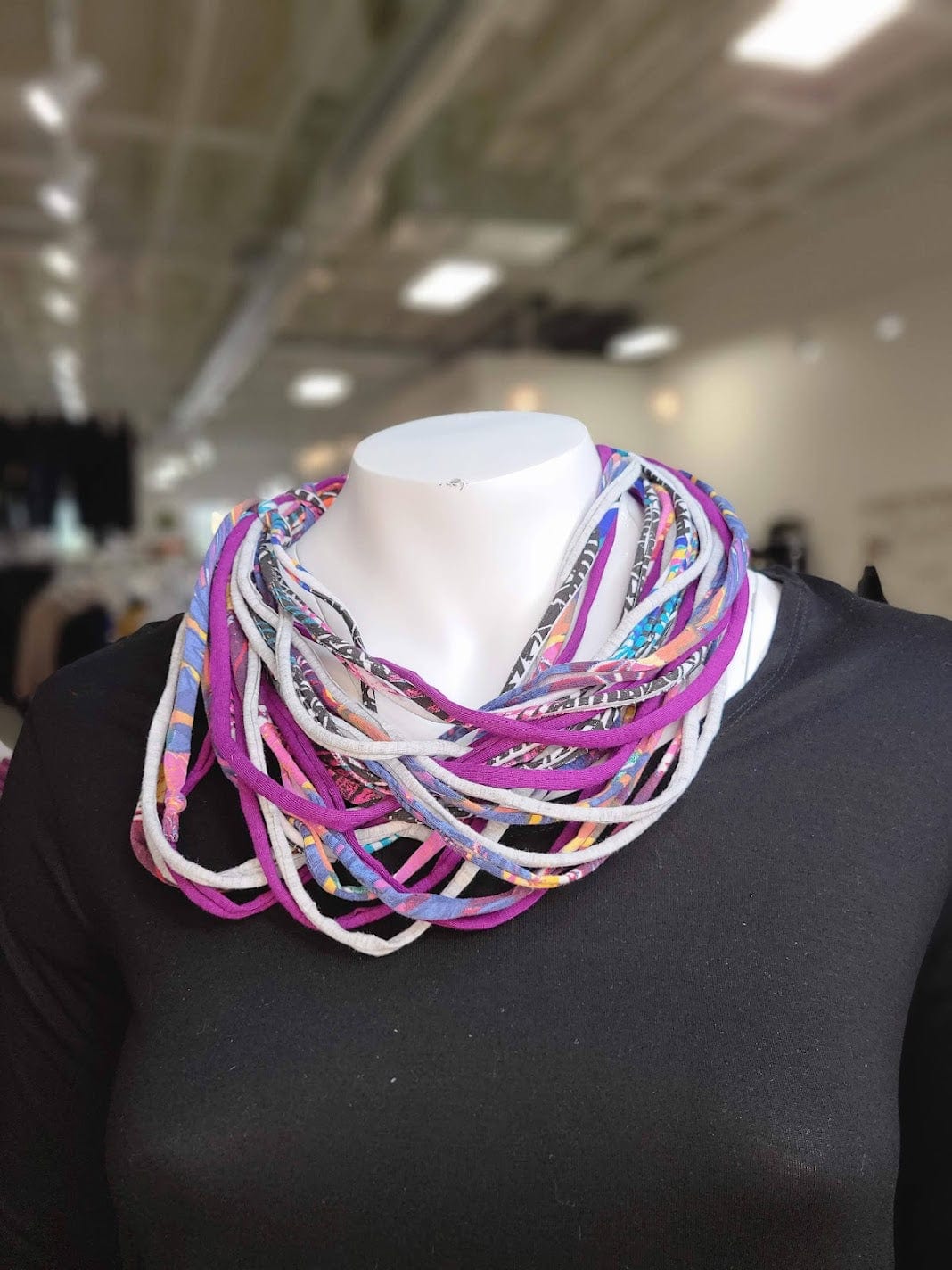 BRAIDED SHREDDED SCARF – Love Marlow