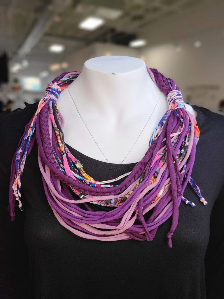 MULTI BRAIDED SHREDDED SCARF – Love Marlow